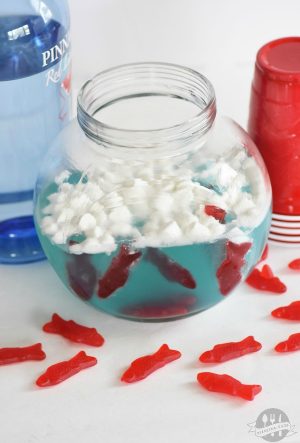 Vodka Gelatin Fish Bowl