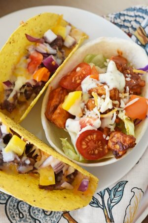 Quick & Easy Chicken Ranch Taco Boats