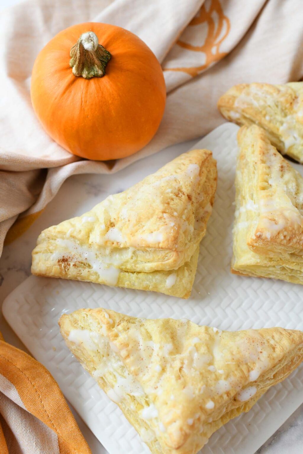 Iced Pumpkin Turnovers
