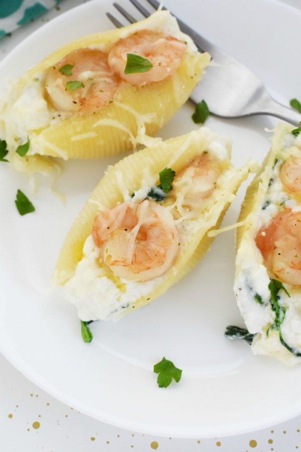 An Easy Shrimp Scampi Stuffed Shells Recipe You'll Love