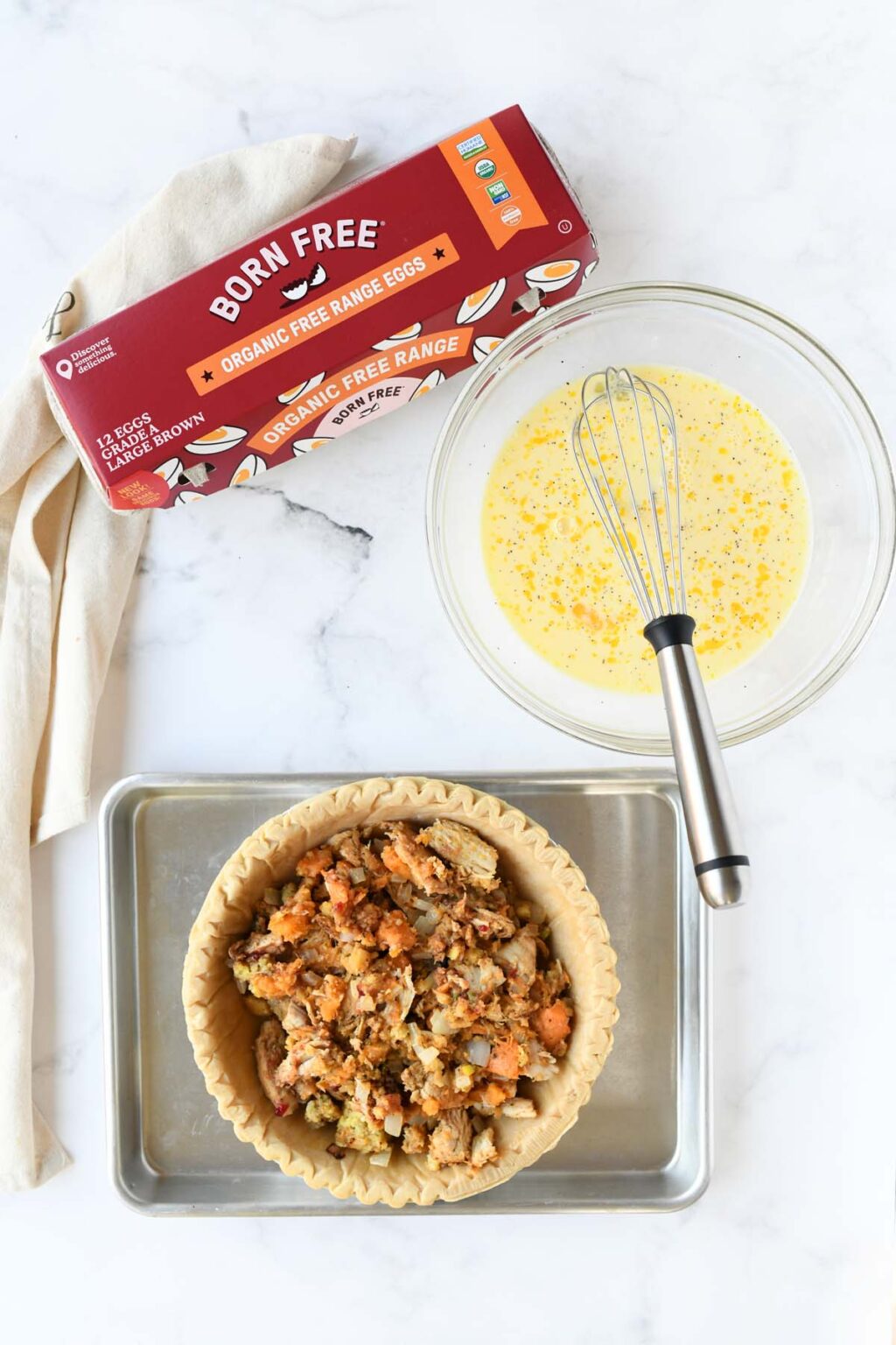 Thanksgiving Leftovers Quiche Recipe - Sizzling Eats