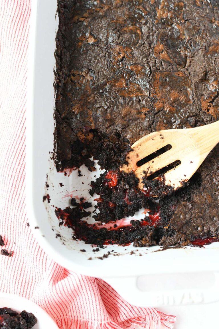 Rich Chocolate Cherry Dump Cake - Sizzling Eats