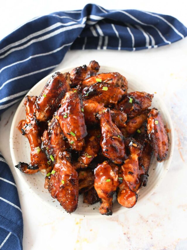 Apricot Sticky Wings - Sizzling Eats