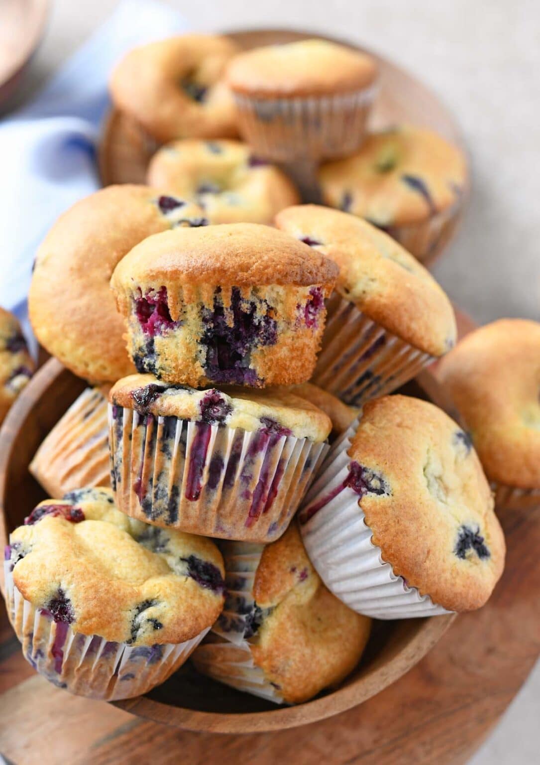 Easy & Moist Cake Mix Blueberry Muffins - Sizzling Eats
