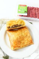 Easy Cheesy Beef, Onion, & Potato Puff Pastry Pockets - Sizzling Eats