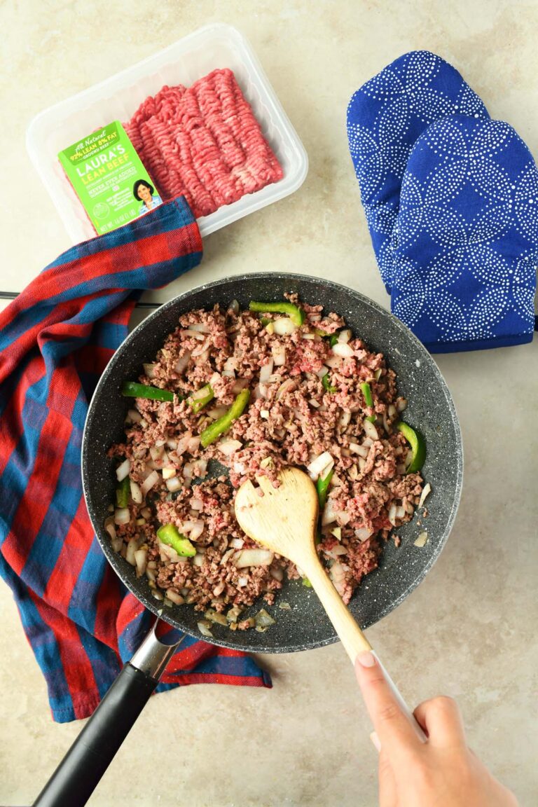 Ground Beef Pepperoni Pizza Casserole - Sizzling Eats