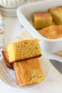 Fluffy Cornbread Made with Sour Cream - Sizzling Eats