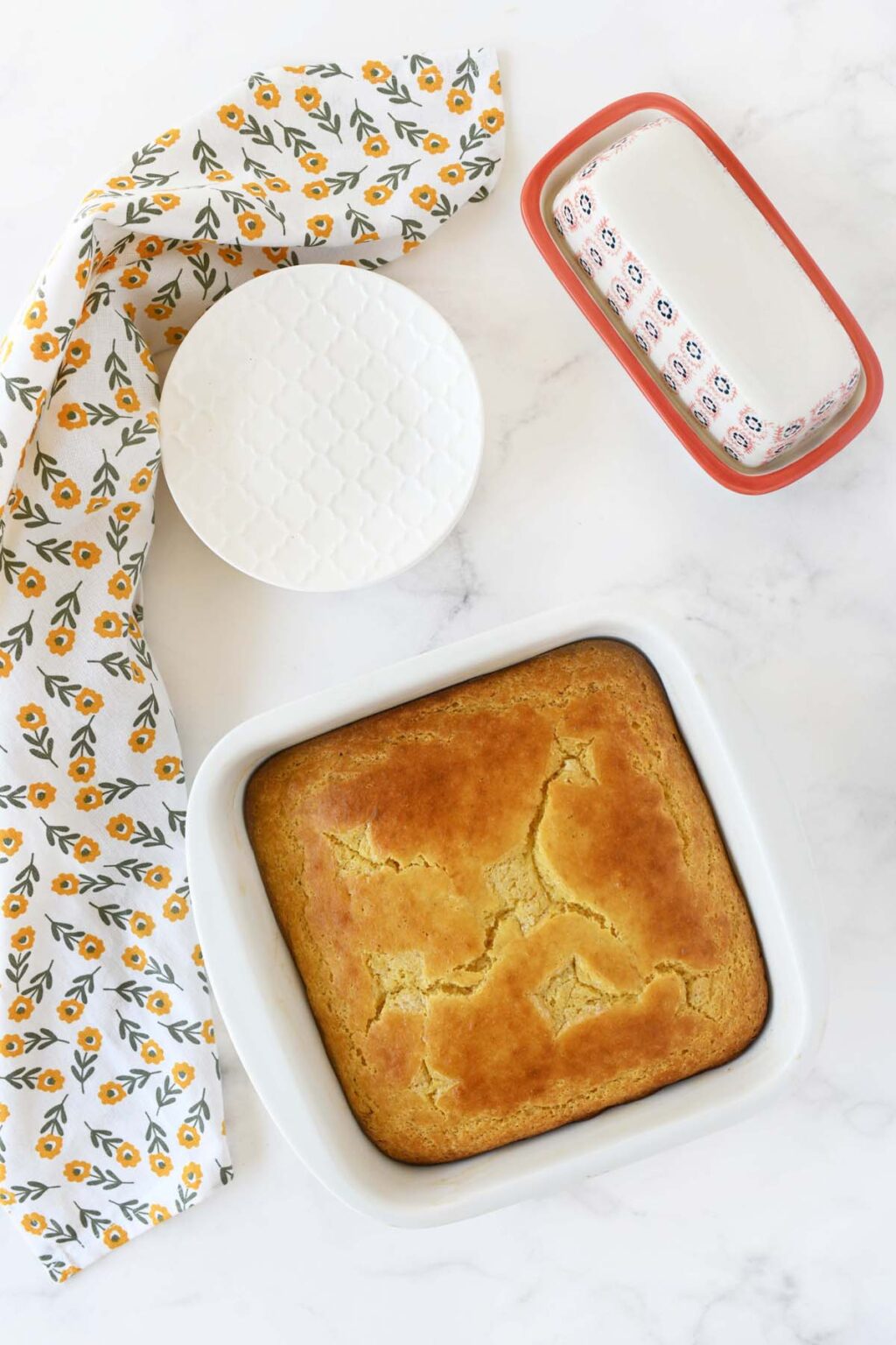 Fluffy Cornbread Made with Sour Cream - Sizzling Eats