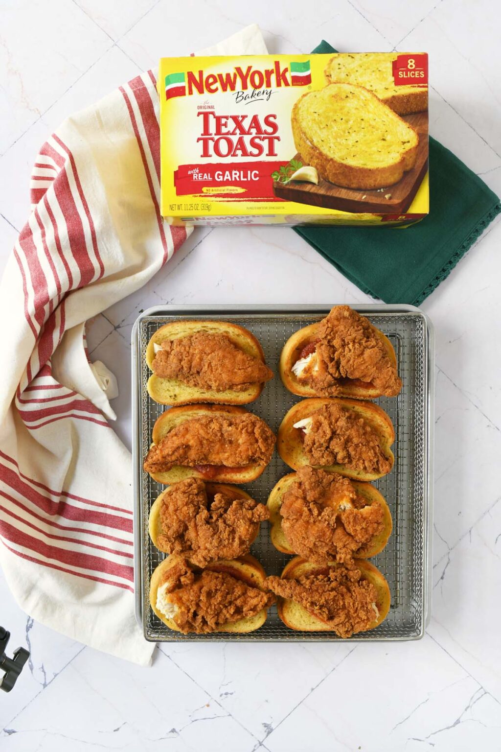 Chicken Parmesan Texas Toasts - Sizzling Eats