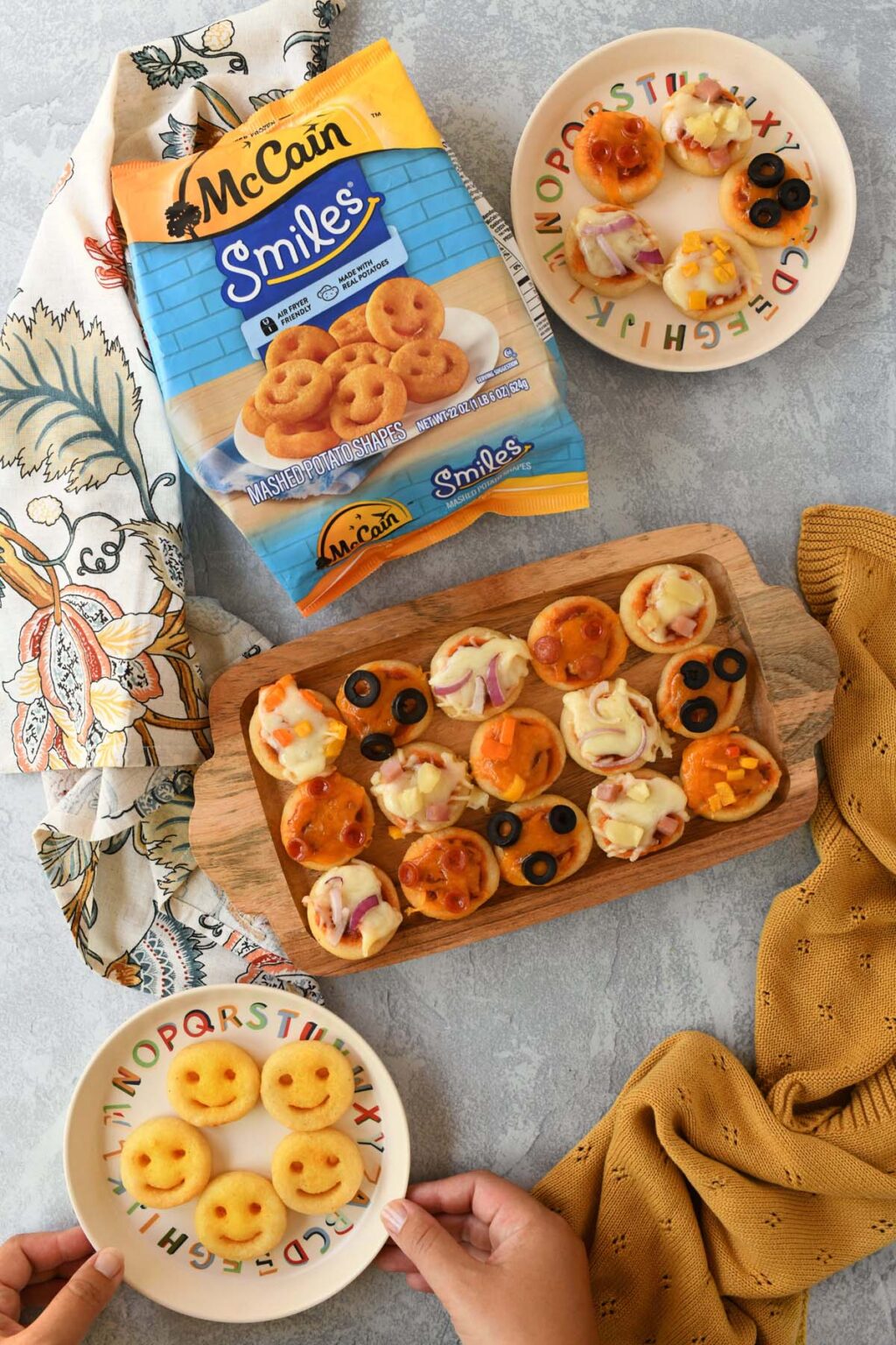 McCain Smiles Mashed Potato Mini Pizzas - Sizzling Eats
