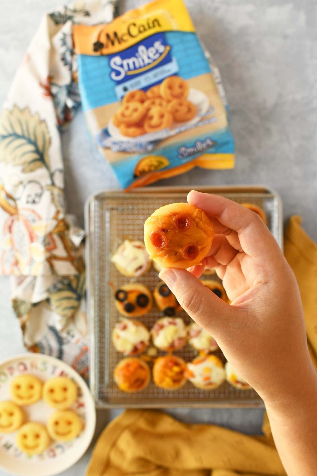 McCain Smiles Mashed Potato Mini Pizzas - Sizzling Eats