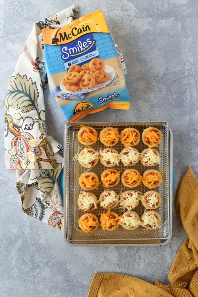 McCain Smiles Mashed Potato Mini Pizzas - Sizzling Eats