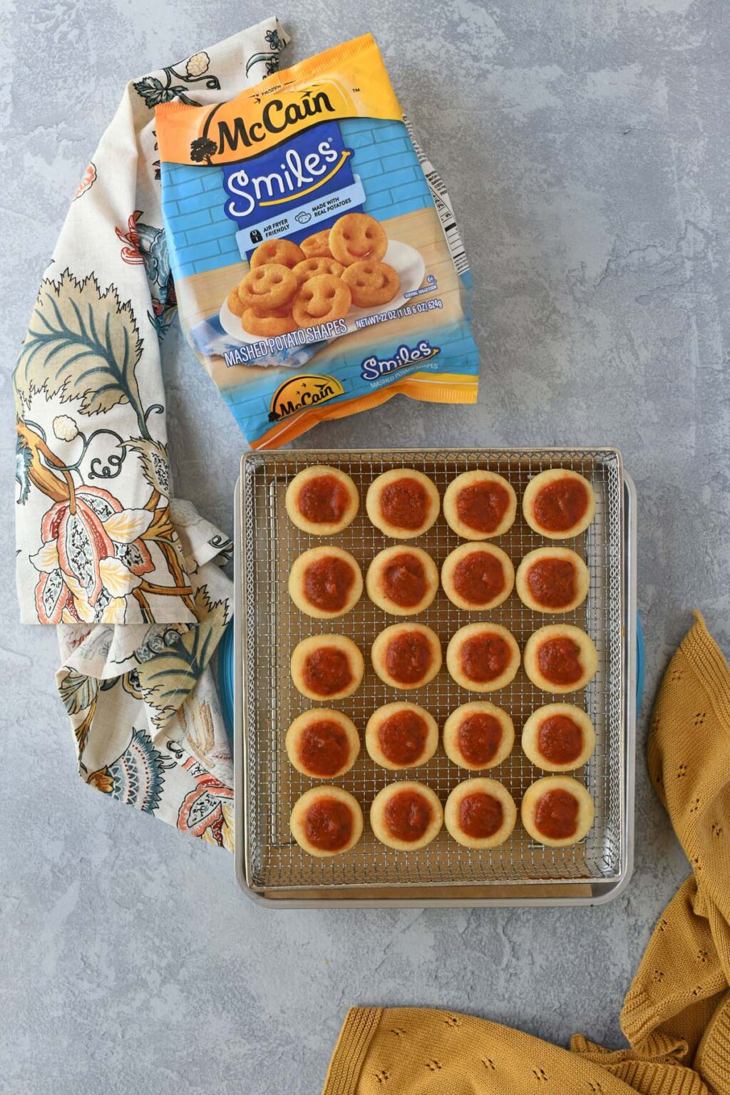 McCain Smiles Mashed Potato Mini Pizzas - Sizzling Eats
